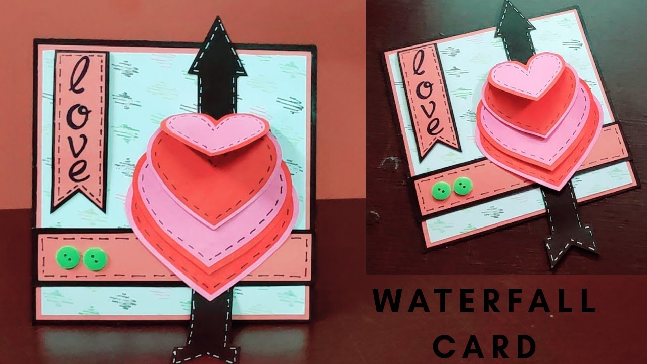 Waterfall Card Tutorial | How To Make Waterfall Card | DIY Birthday ...