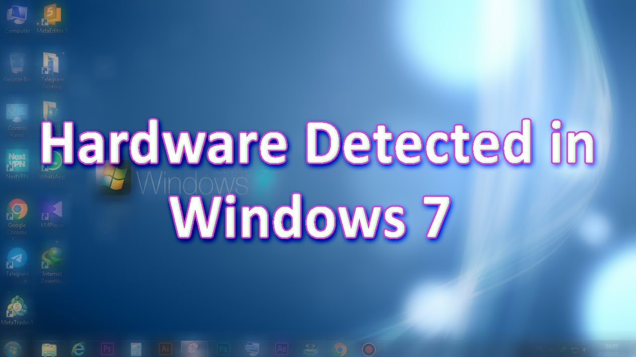 Hardware detected in Windows 7 - YouTube