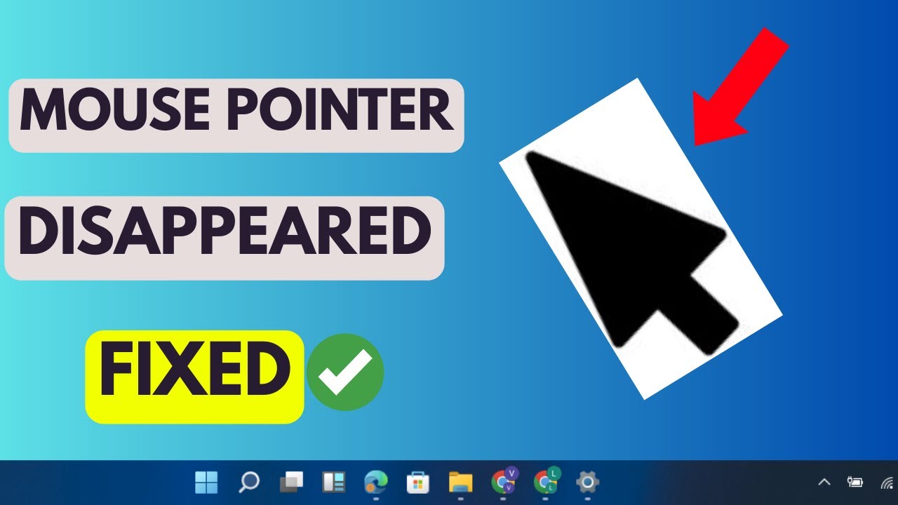 FIXED! - Mouse Cursor Disappears in Windows 11/10 - Easy Guide - YouTube