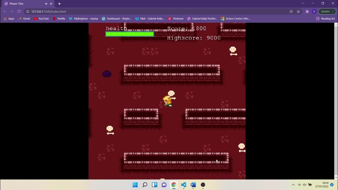 Dungeon Survival Using Javascript with Phaser 3 - YouTube