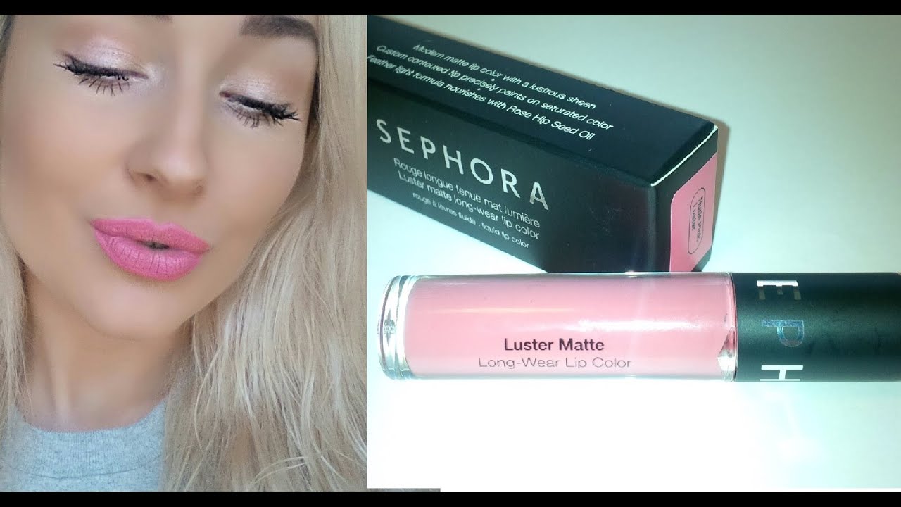 SEPHORA Luster Matte Long-Wear LIP COLOR | First Impressions - YouTube
