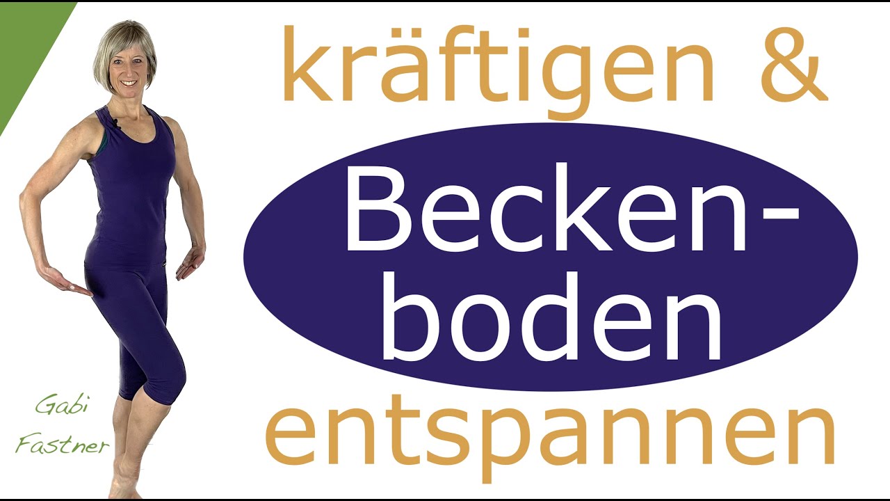 🌻32 min. Beckenboden kräftigen und entspannen | ohne Geräte - YouTube