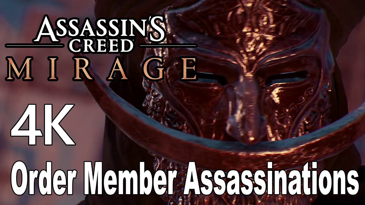 Assassin's Creed Mirage All Order Member Assassinations 4K - YouTube