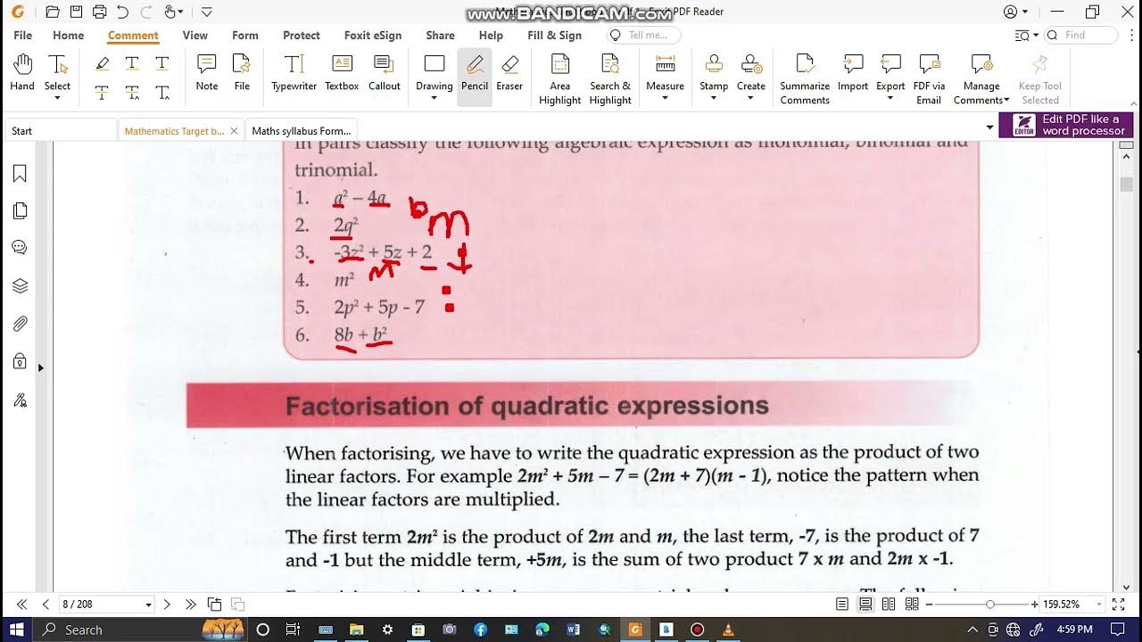 Mathematics Form 3 Topic 1 - YouTube