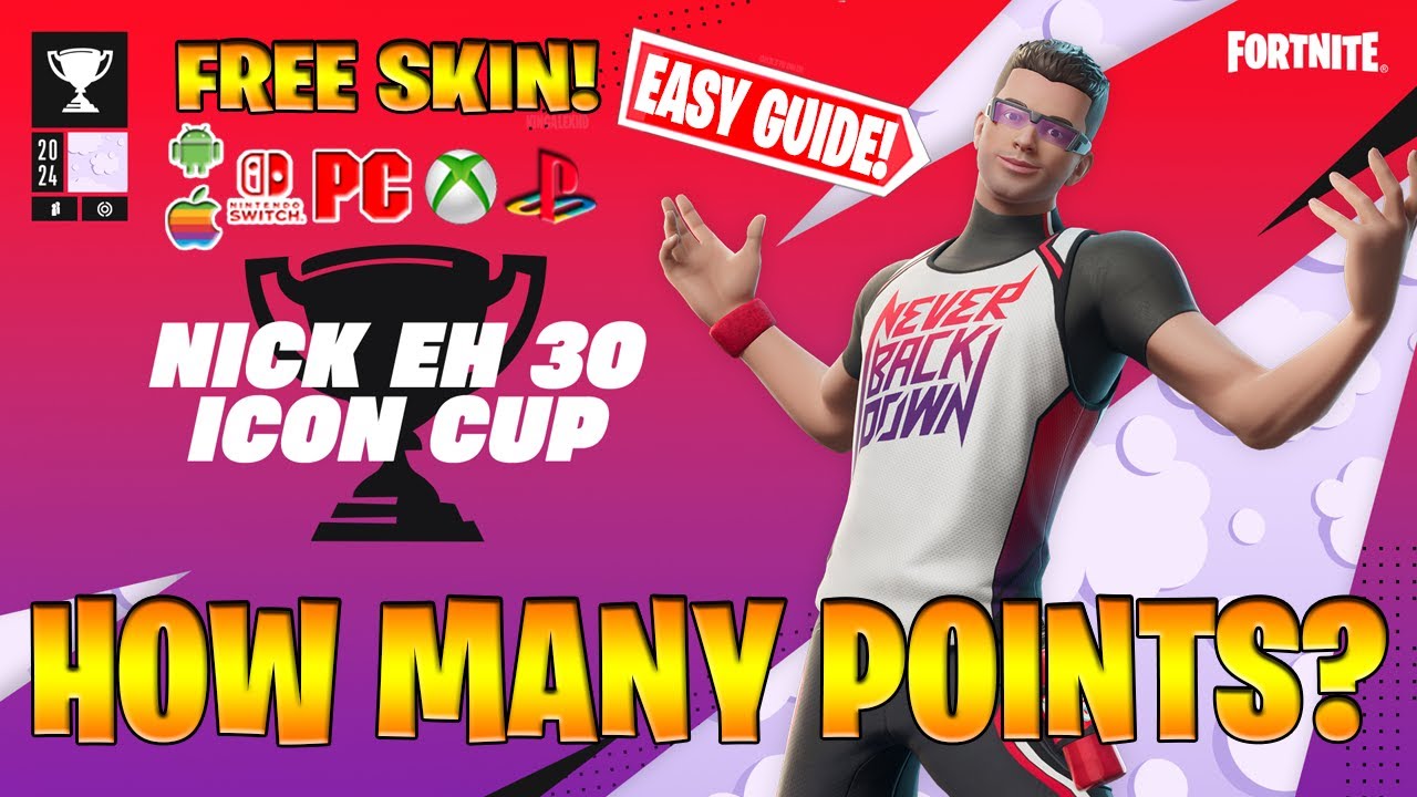 How Many POINTS & TOP % Do You Need to Get Nick Eh 30 skin (Nick Eh 30 ...