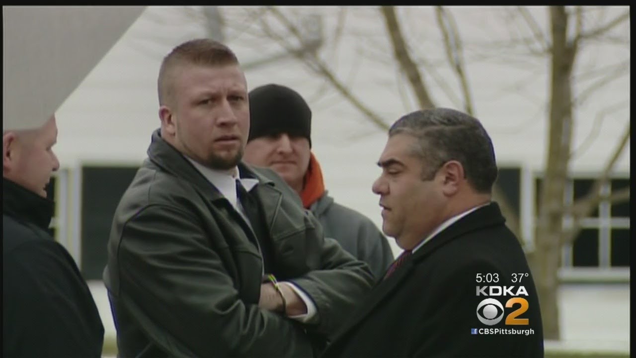 Jury In Accused Cop Killer's Trial Visit Crime Scene - YouTube