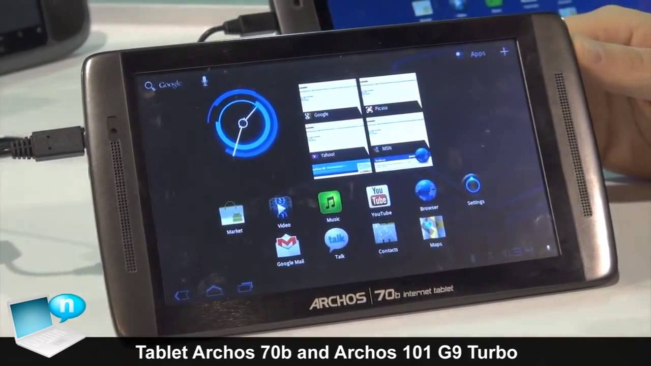 Tablet Archos 70b and Archos 101 G9 Turbo - YouTube