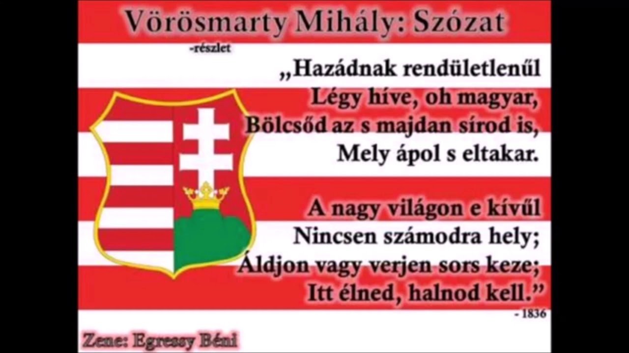 Vörösmarty Mihály Szózat vers zenei aláfestésel - YouTube