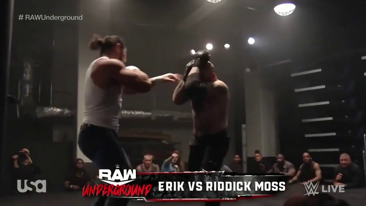 Erik vs Riddick Moss (Full Match Raw Underground) - YouTube