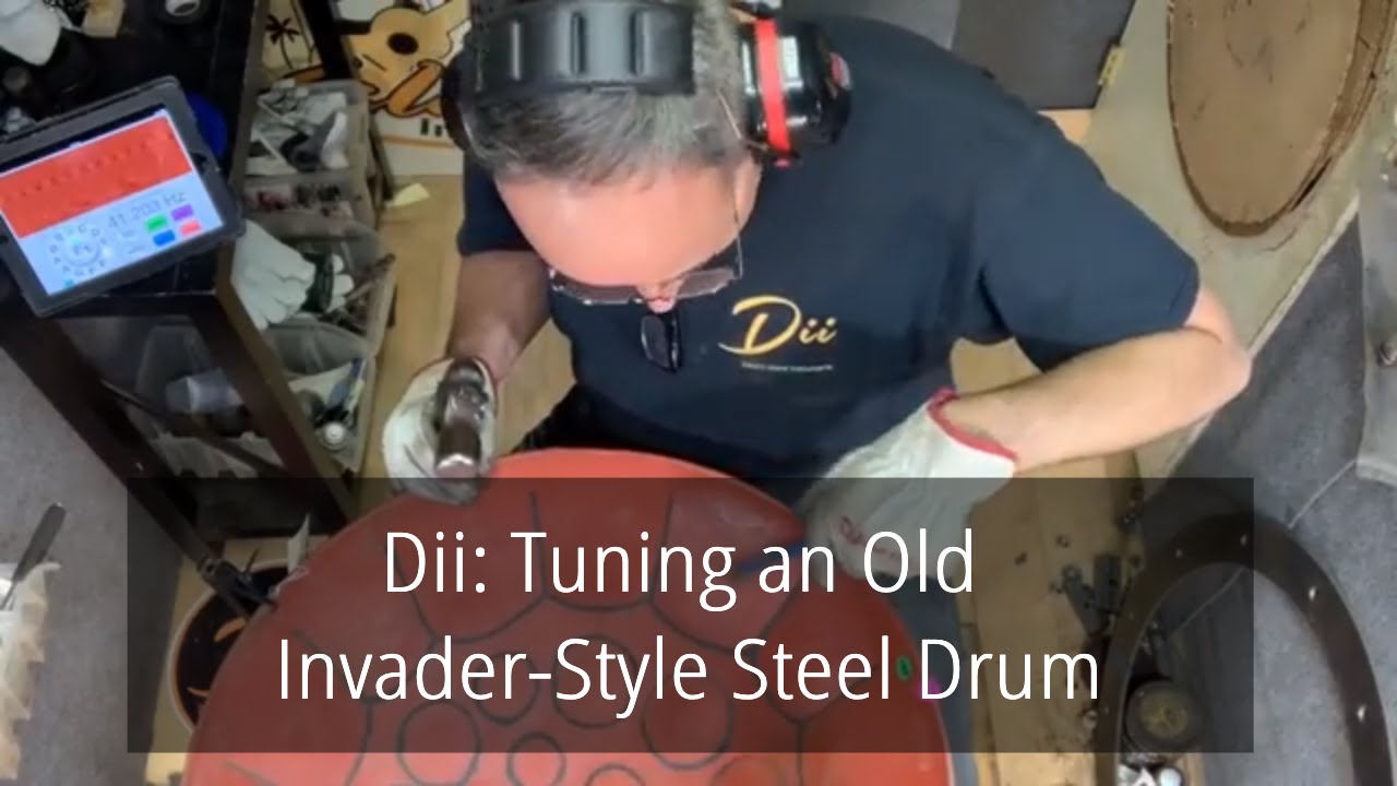 Dii: Tuning An Old Invader-Style Steel Drum - YouTube