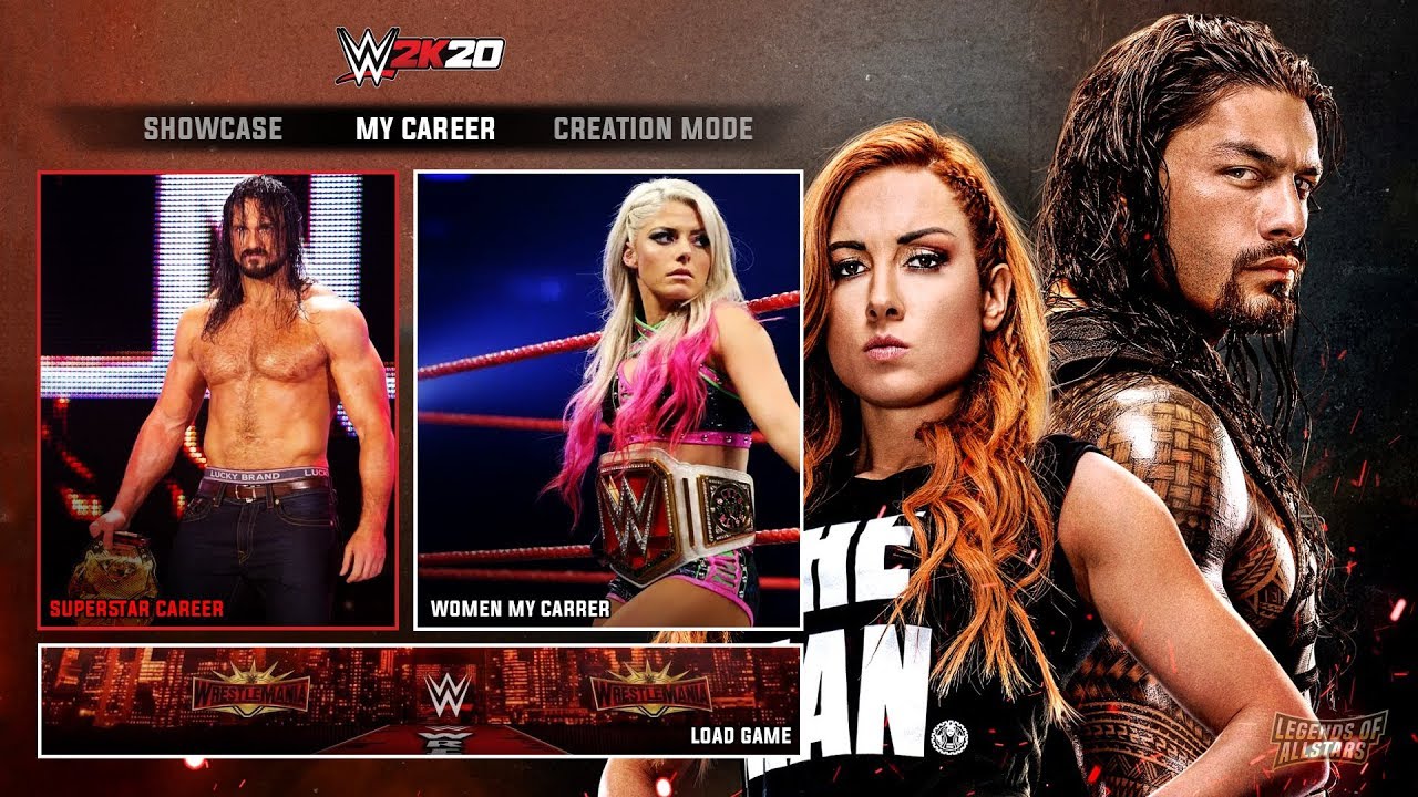 WWE 2K20 Main Menu, Cover Reveal, MyCarrer & New Features | PS4/XB1 ...