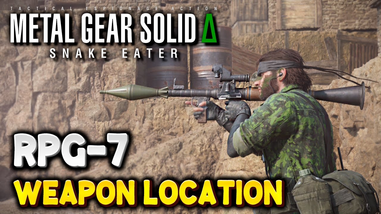 Metal Gear Solid Delta RPG-7 Weapon Location (MGS3 Snake Eater Remake) - YouTube