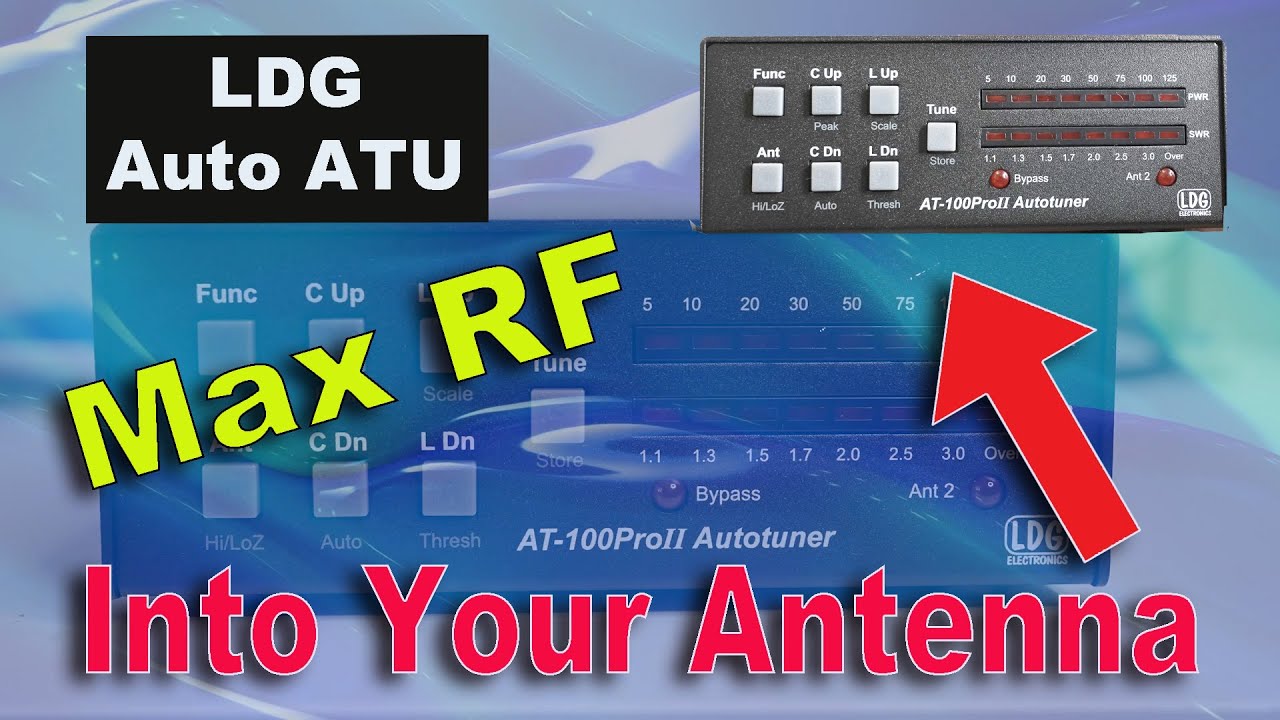 HAM RADIO REVIEW of LDG AT100 Pro II - Auto ATU 1-8 - 54MHz. - YouTube