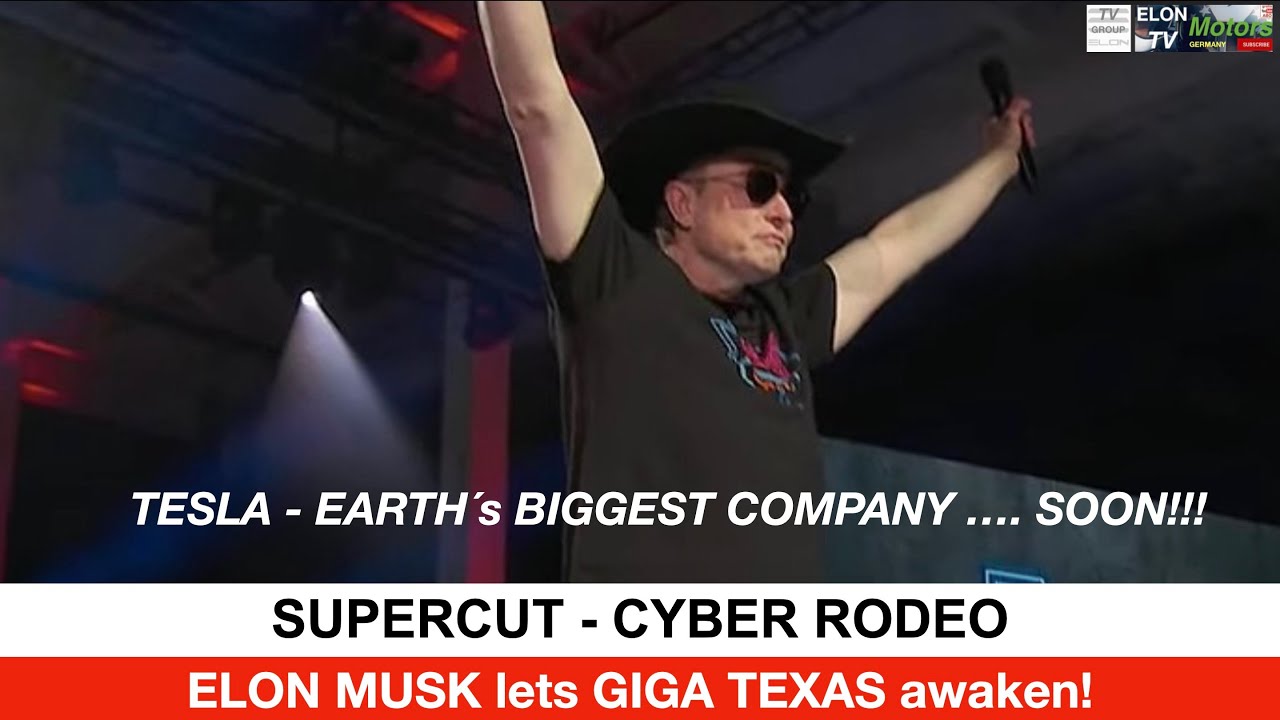 TESLA CYBER RODEO Event - Model Y 4680 Unveil, Cybertruck Update ...