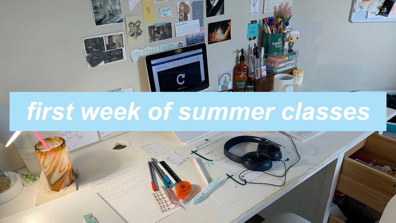 first week of college summer classes // studioushailey - YouTube