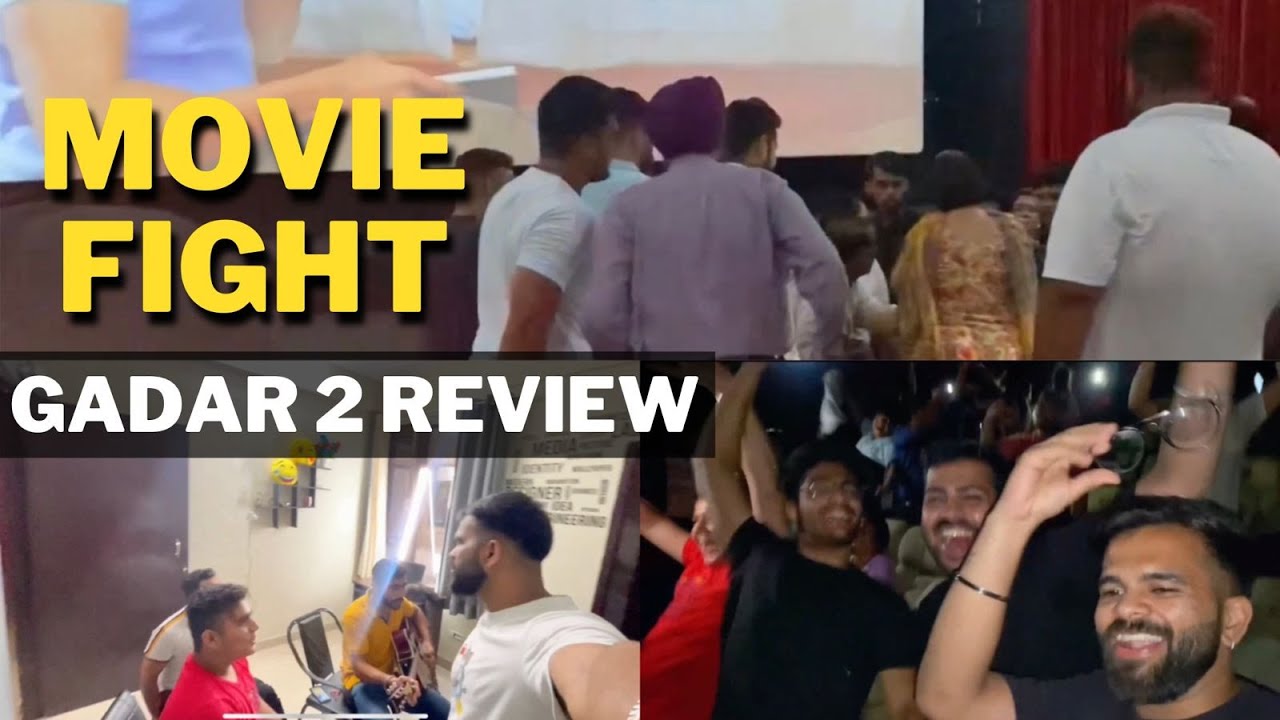 GADAR 2 MOVIE REVIEWS | LADIES FIGHT IN THEATER | VLOG 3 - YouTube