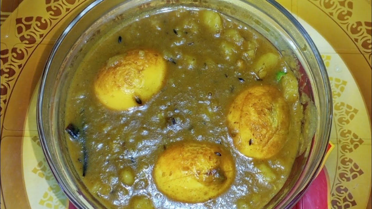 ডিম আলুর ঝোল। (dim er jhol recipe in bangali) - YouTube