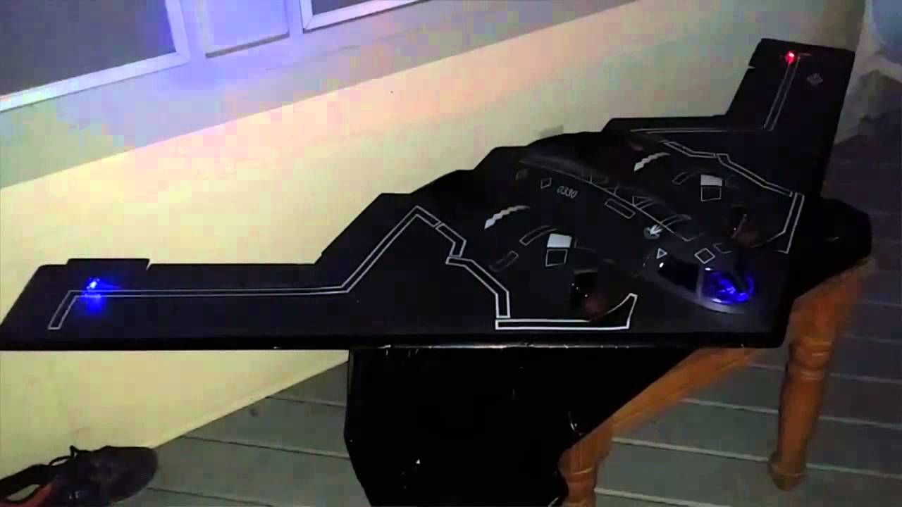rc b2 stealth bomber LED LIGHTS FINAL TEST .. - YouTube