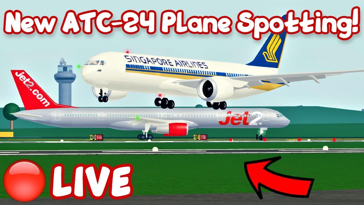 LIVE I New ATC-24 Plane Spotting Live Stream! - PTFS Roleplay - YouTube