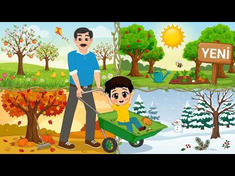 YENİ - Mevsimler / İlkbahar Şarkısı🦋☁️🌱Eğitici ve Eğlenceli Çocuk Videosu🎶Çizgi Film