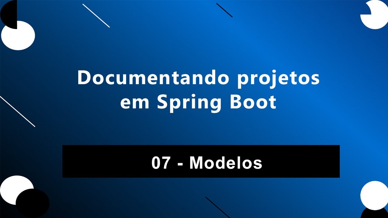 Documentando projetos em Spring Boot 07 - Modelos - YouTube