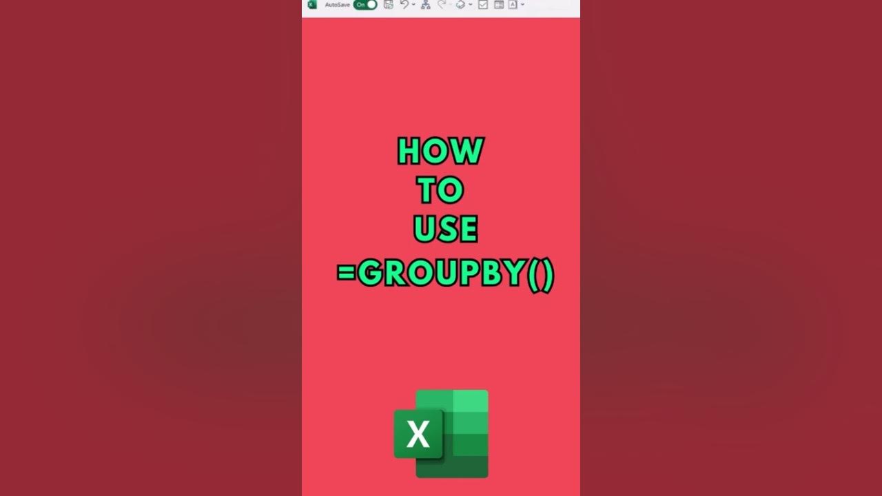 GROUPBY Function Explained Microsoft Excel #exceltips #excel - YouTube
