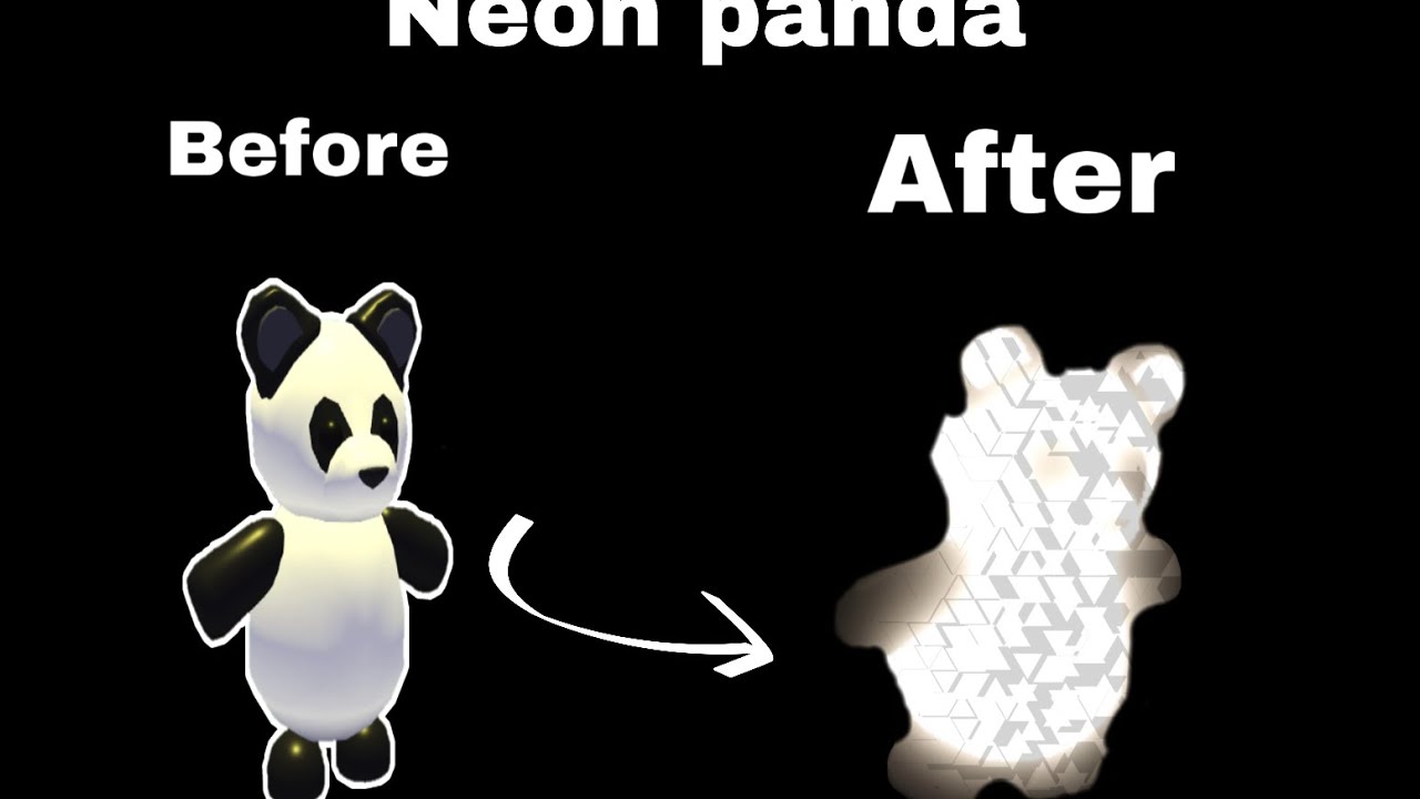 Making neon panda!!! - YouTube