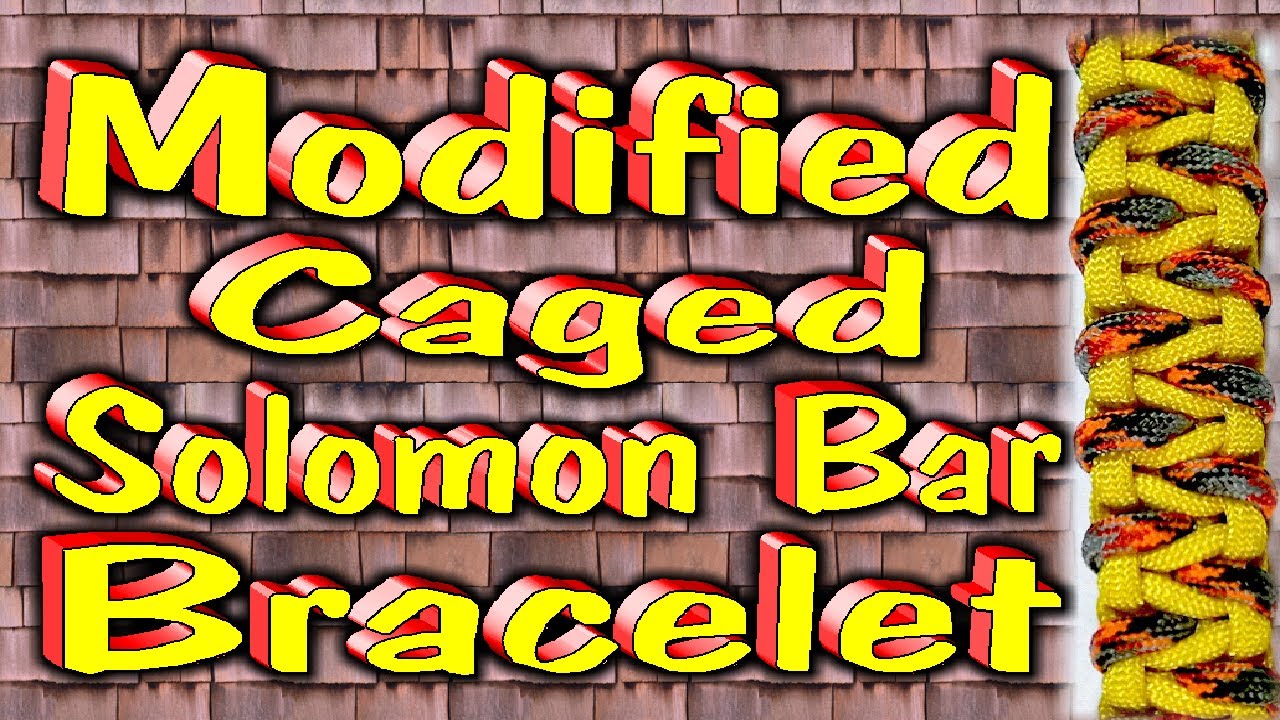 How To Make A Paracord Modified Caged Solomon Bar With Buckles - YouTube