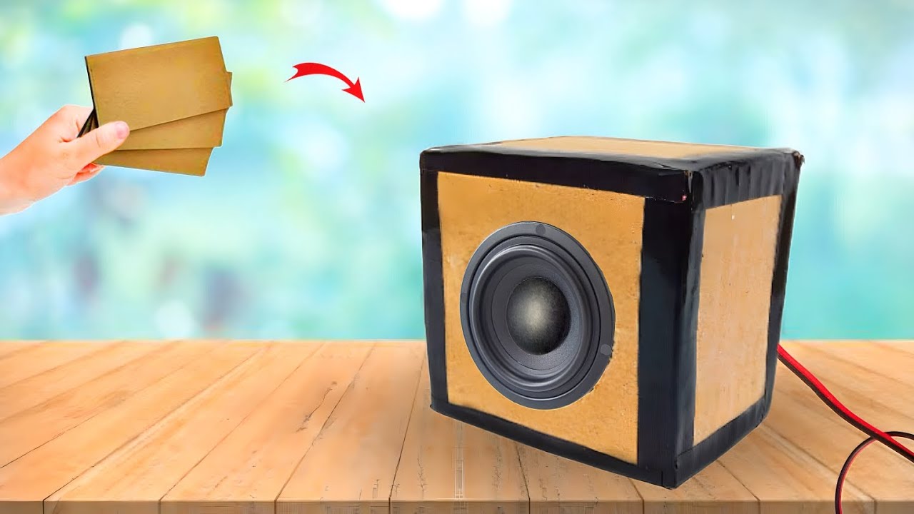 Make from cardboard.How To Make A Speaker Box With cardboard - YouTube