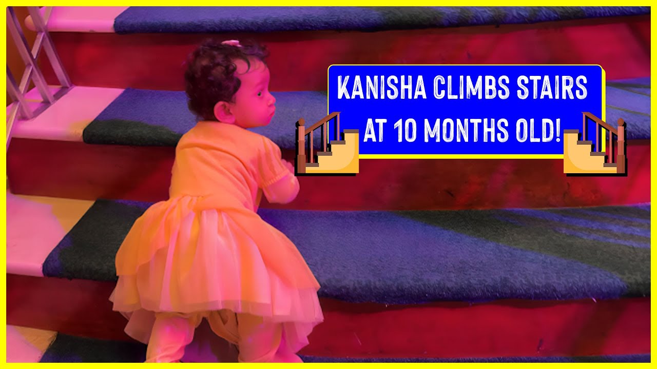 Baby climbing Staris || 10 months old climbing stairs - YouTube