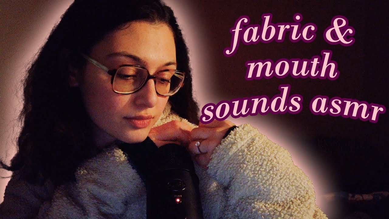 ASMR fabric scratching with mouth sounds - YouTube