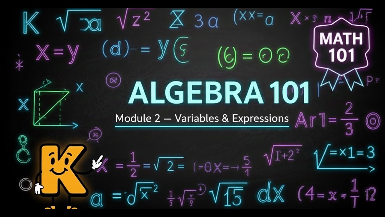 Algebra Foundations 🚀 | Module 2: Variables & Expressions (Math 101) - YouTube