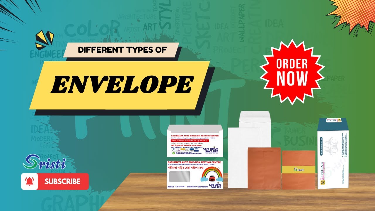 Different Types Of Envelope | SRISTI Digital Press - YouTube