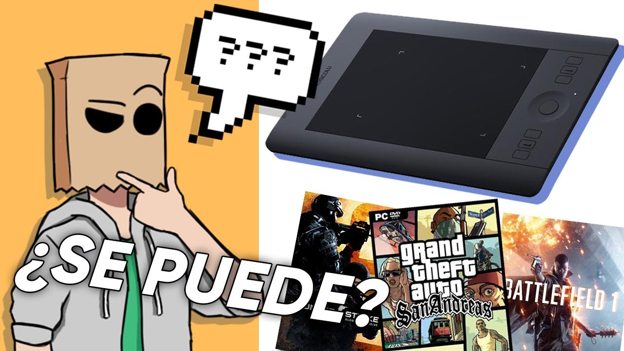 ¿Se pueden jugar videojuegos con una tableta gráfica? - YouTube