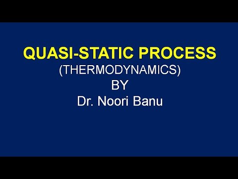 Quasi - Static Process - YouTube