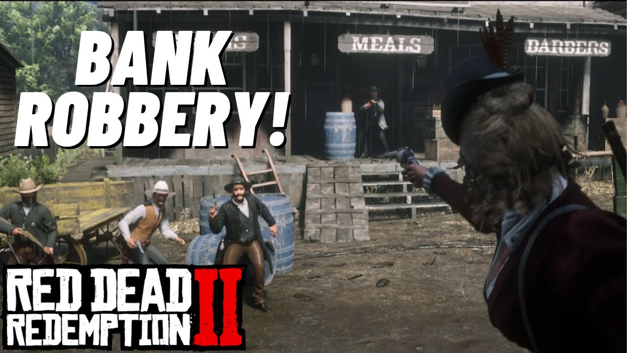Let's Play Red Dead Redemption 2! [15] Robbing a Bank in Valentine ...