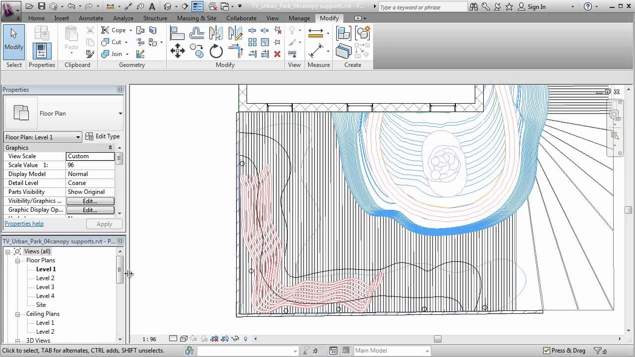 Urban Park: Technical Video Revit #2 (Canopy Model) - YouTube