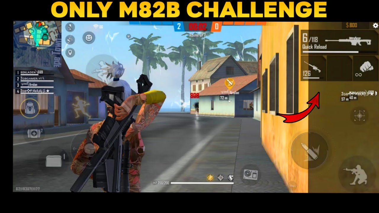 New Sniper M82B With 8X Scope | Challenge In Clash Squad | Better Than ...