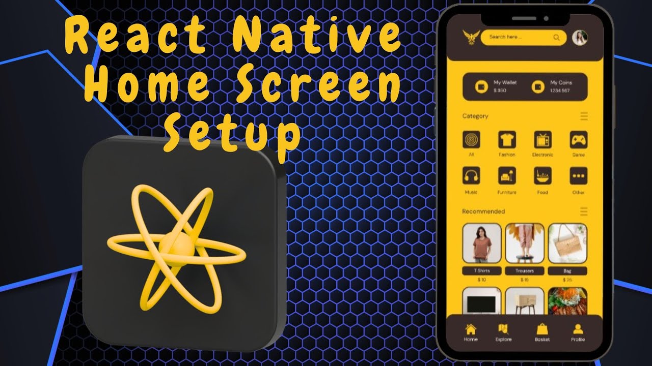 Building a Clean Home Screen in React Native - YouTube