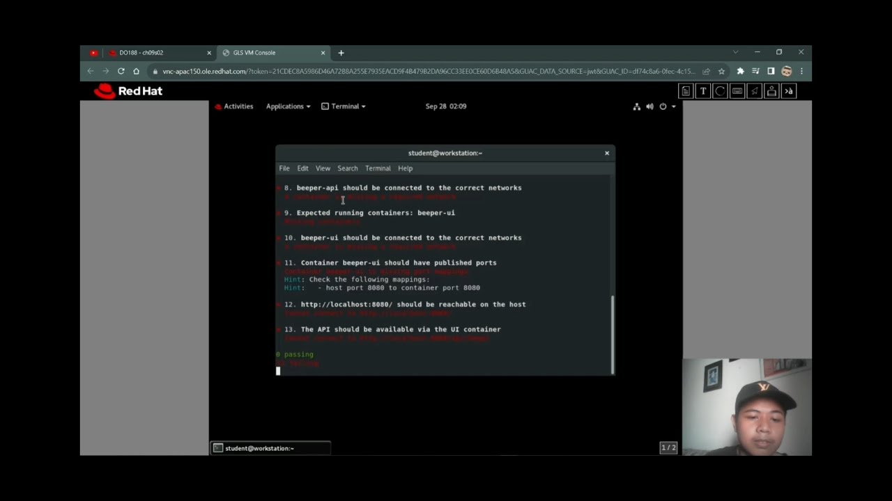 Red hat Academy - Exam 9.2 Lab: Comprehensive Review - YouTube