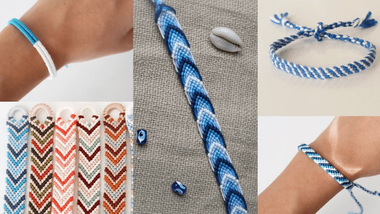 10 Easy Friendship Bracelet Ideas | How to Make Thread Bracelet - YouTube