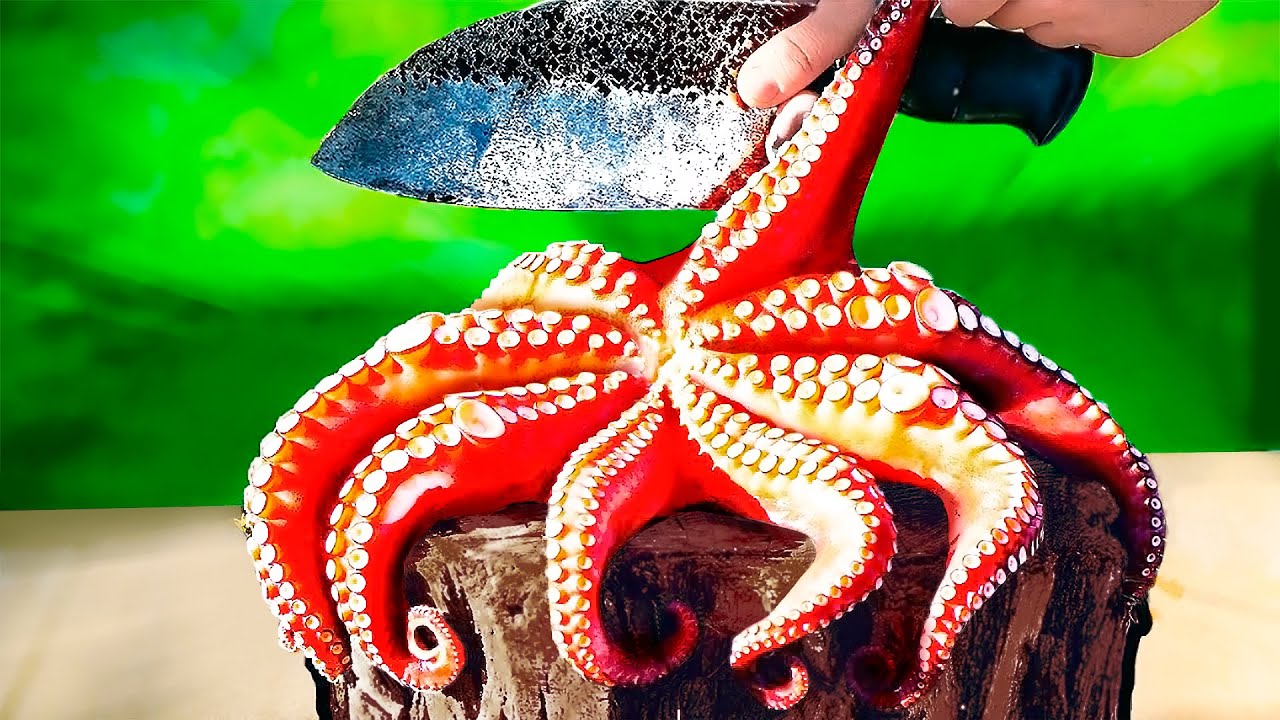 Repeat Amazing Street Food / Octopus / Watermelon Cocktail / Fruit in ...