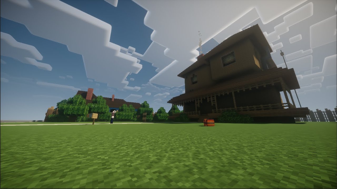 (Minecraft) Monster house - YouTube