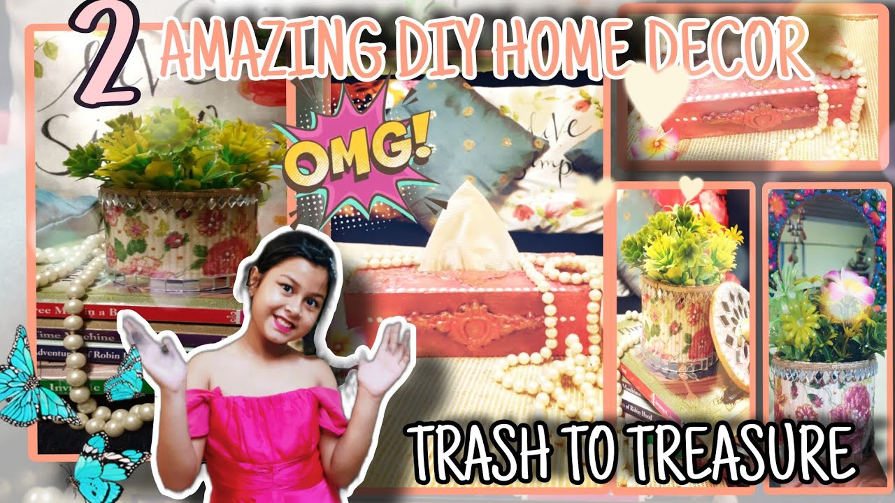 2 Amazing DIY Home Decor Ideas || Kabaad se jugaad || Best Out Of Waste || Trash To Treasure ...