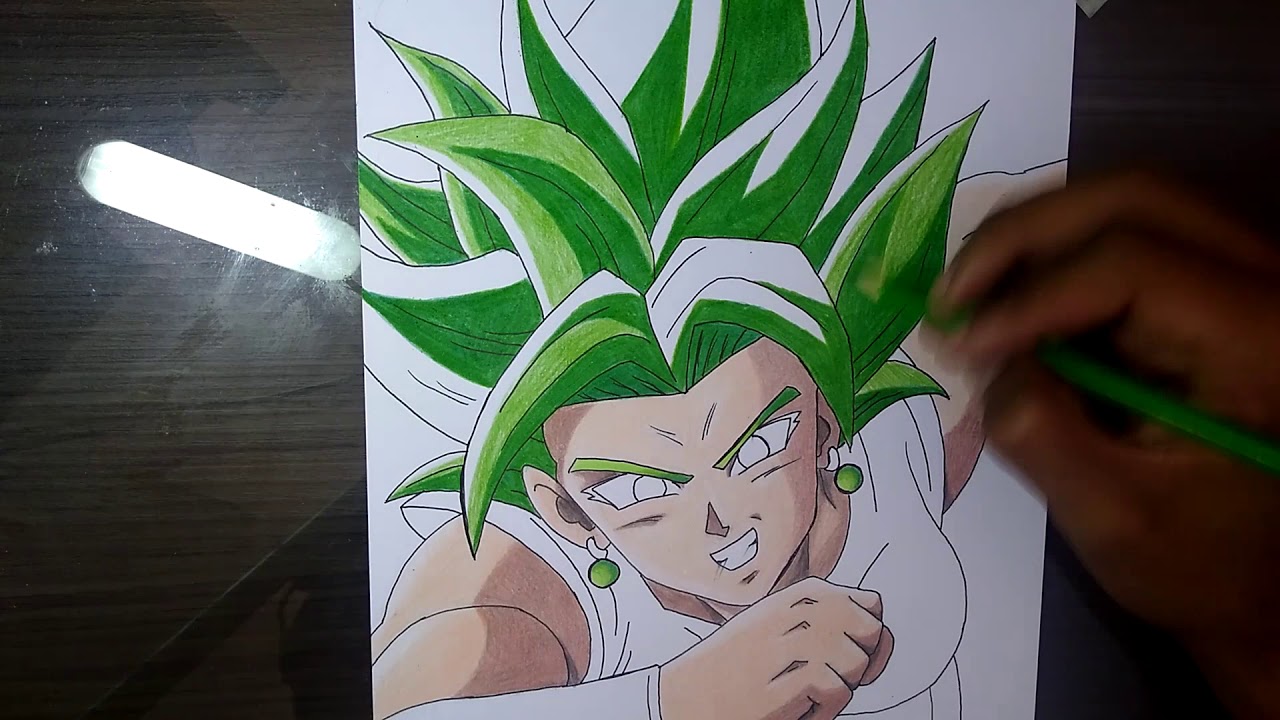 Speed Drawing - Kefla - Dragon Ball Super - YouTube