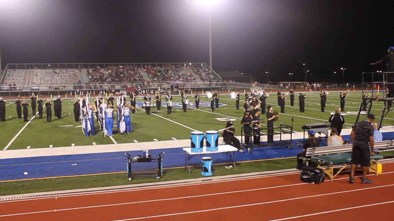 Locust Grove High School Band Warm up with mini cheerleaders 8-24-18 ...