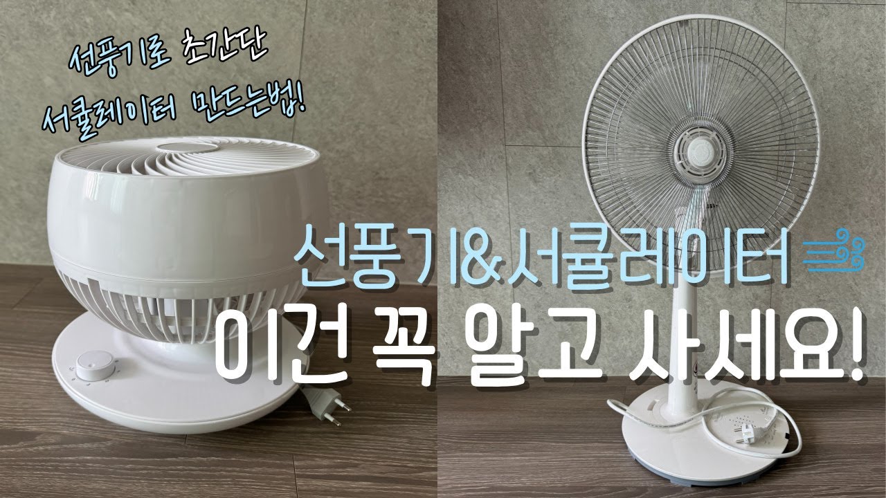 선풍기vs서큘레이터 차이 실패없는 선풍기 고르는 방법 선풍기서큘레이터 선풍기추천 추천 공동구매 Youtube