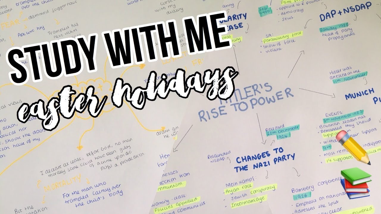 STUDY WITH ME #1 - EASTER HOLIDAYS GCSE REVISION|Sophia - YouTube