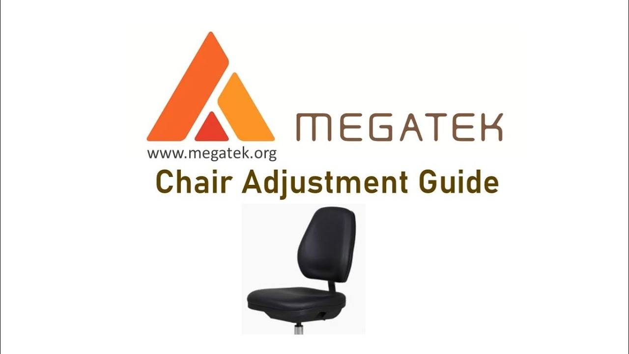 Megatek Non-Tilt Mechanism Chair Adjustment Guide - YouTube
