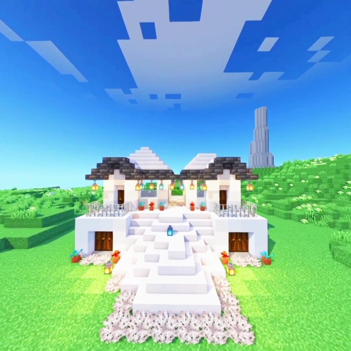MINECRAFT SMALL DUO HOUSE 🏠#short - YouTube